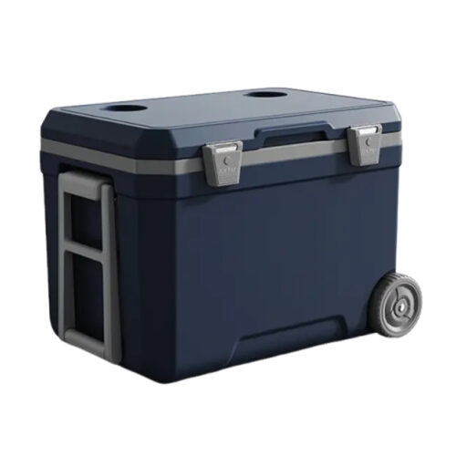 Hard Cooler Box with Wheels & Locking Handle Leak-Proof 47.5QT 45L