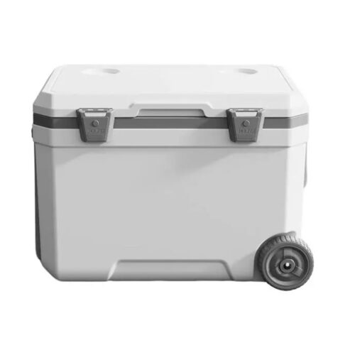 Hard Cooler Box with Wheels & Locking Handle Leak-Proof 47.5QT 45L